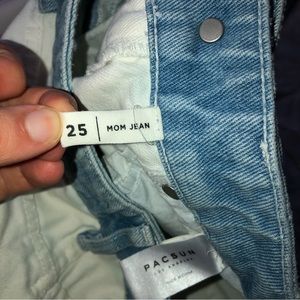 PacSun | Jeans | Pac Sun Color Block Distressed Mom Jean | Poshmark